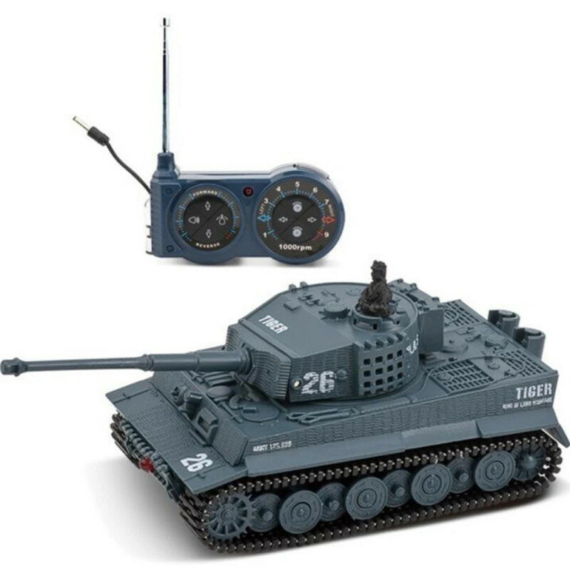 Радиоуправляемый танк Great Wall Tiger (серый, 49MHz, 1:72) - 2117-4
