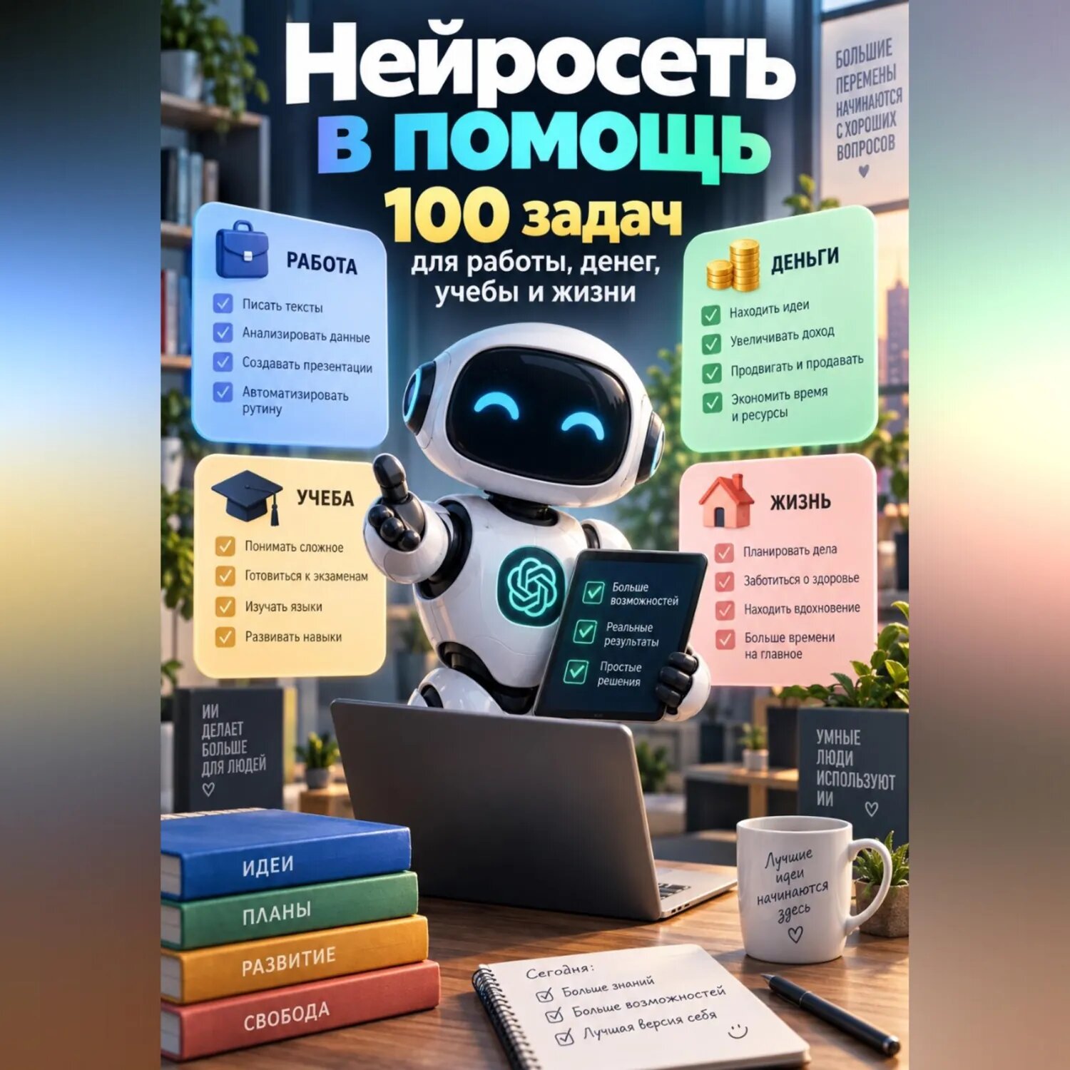 Нейросеть в помощь: 100 задач для работы, денег, учебы и жизни [Аудиокнига]