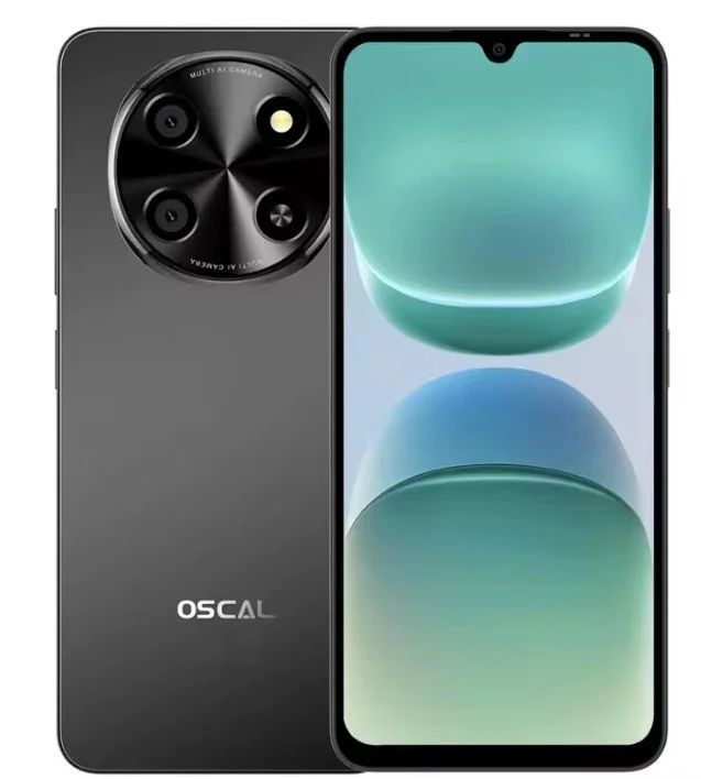 Защитная плёнка глянцевая антишпион на экран для смартфона Blackview OSCAL TIGER 8, гидрогелевая