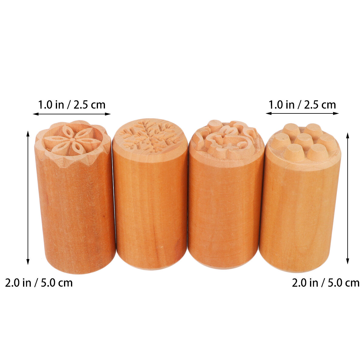 Форма Для Печенья Из Дерева 4Шт 2 5X2 5X5Cm Инструменты Для Украшения Тортов Китайская Традиционная Форма Для Луны