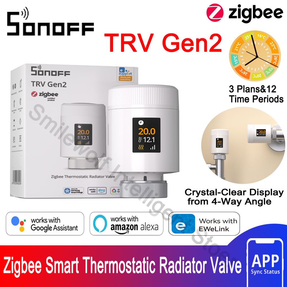 SONOFF TRV Gen2 Zigbee термостатический радиаторный клапан TRV-ZBT