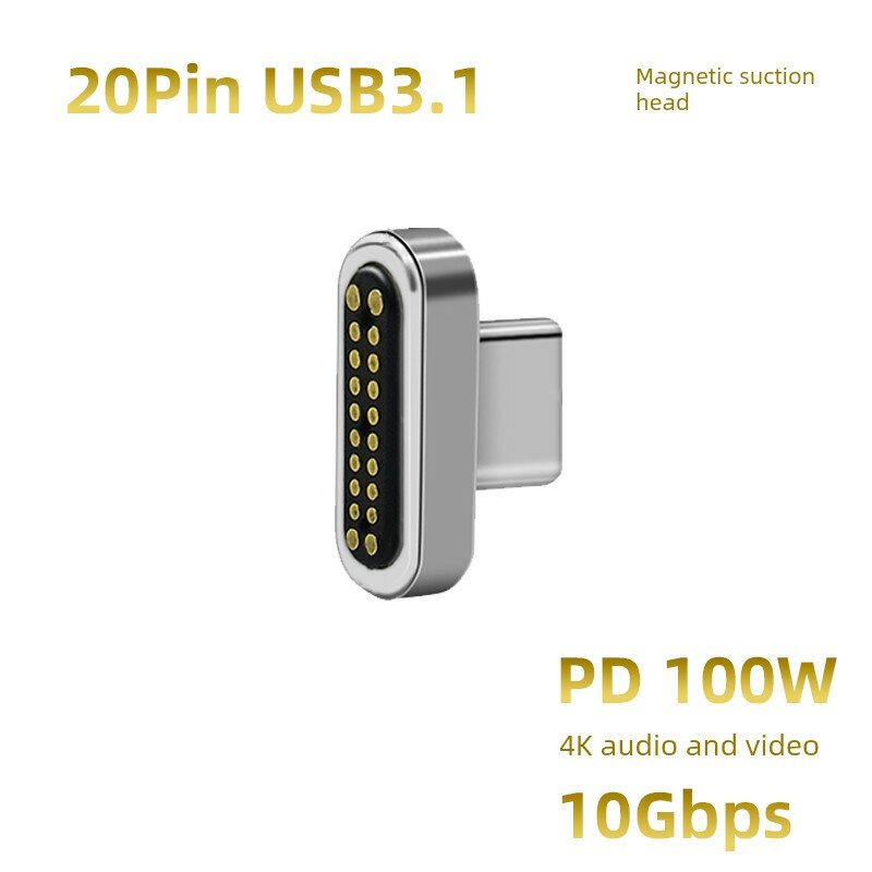Магнитный адаптер Type-C к Thunderbolt 3 с универсальным 20-пиновым разъемом, без базы