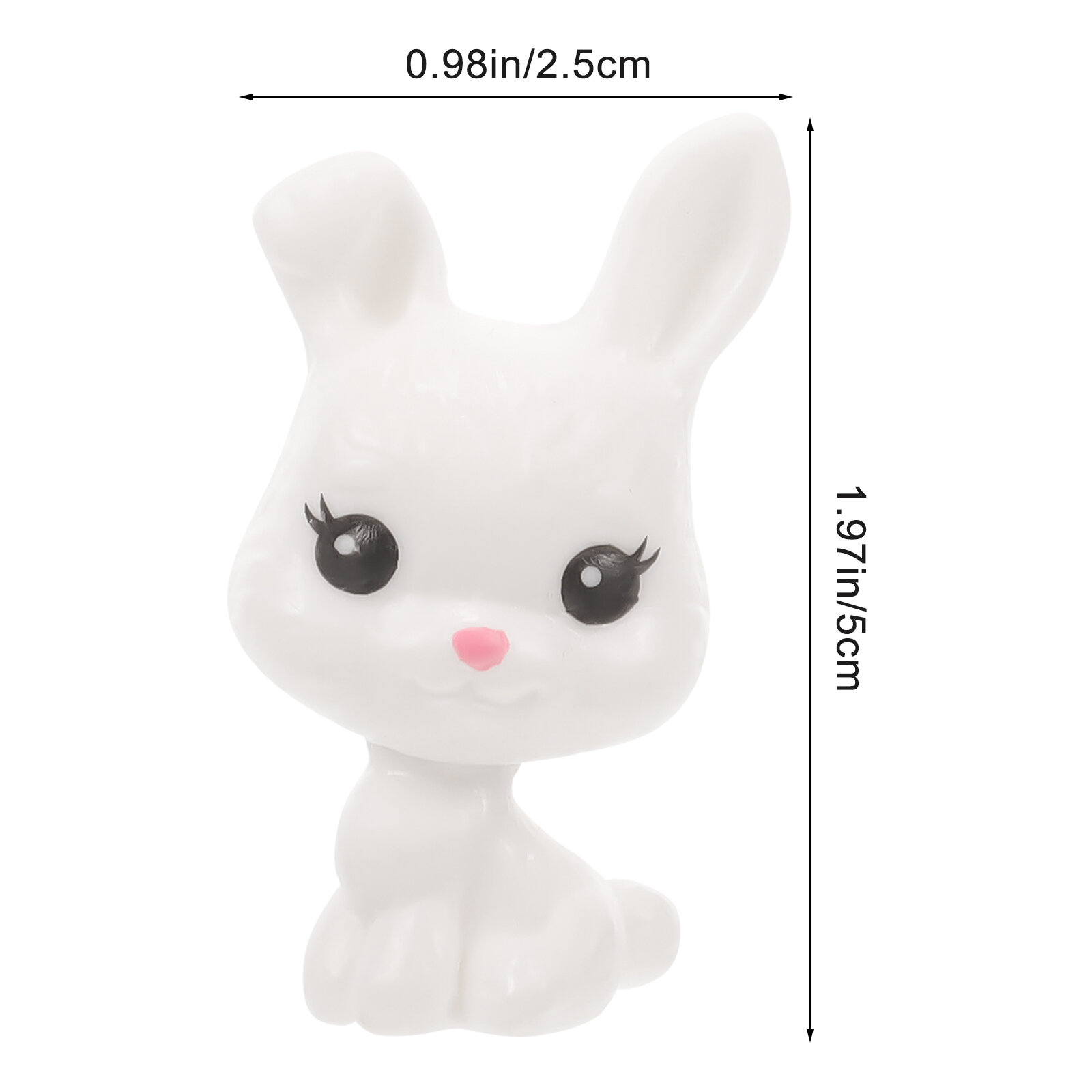 Мини Фигурка Кролика Для Декора Бонсай И Миниатюрных Ландшафтов 5.00X2.50X2.50Cm