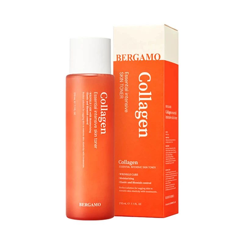 Bergamo Увлыжняющий тонер с коллагеном Collagen Essential Intensive Skin Toner 210 мл