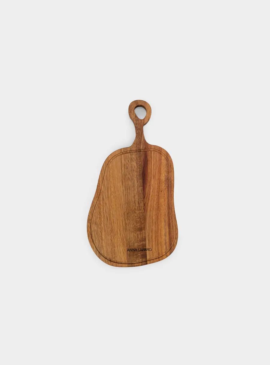 Доска разделочная деревянная с ручкой Anna Lafarg Timber, акация, 25 14 см