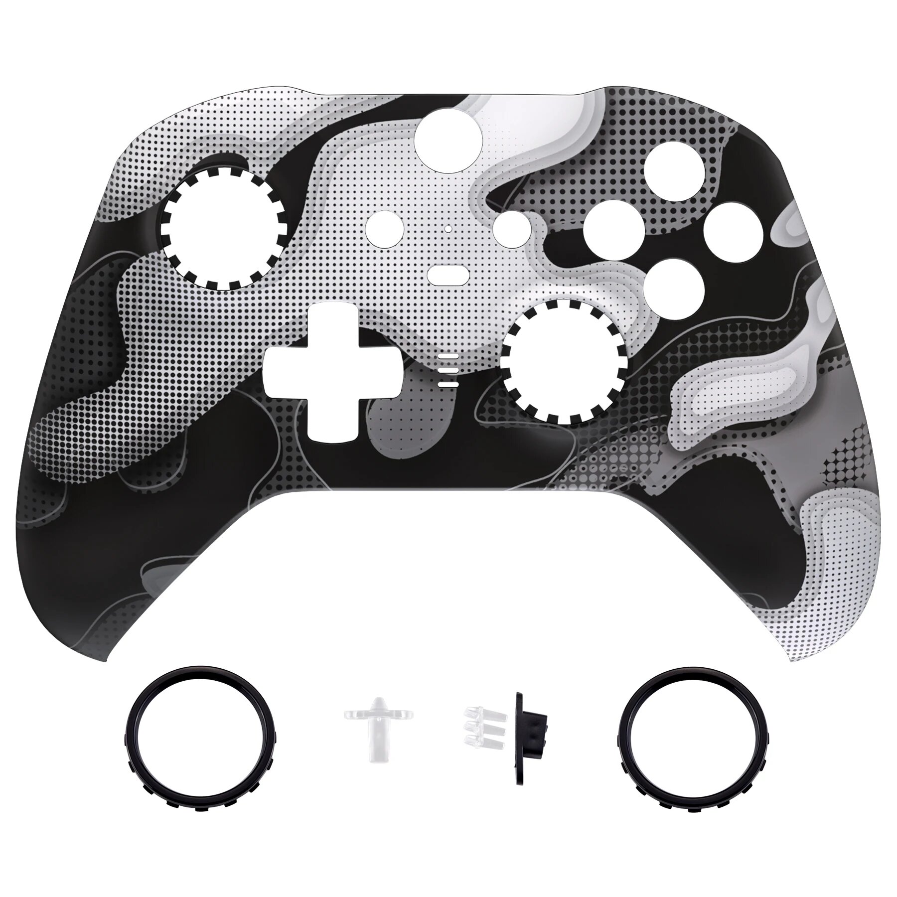 Лицевая панель eXtremeRate для Xbox Elite Series 2 White Black Camo