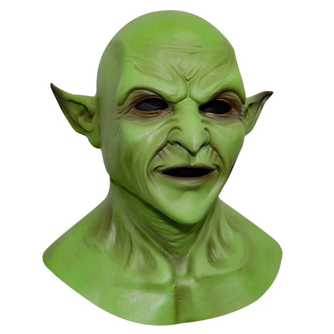 Зеленая латексная маска гоблина Green little ghost