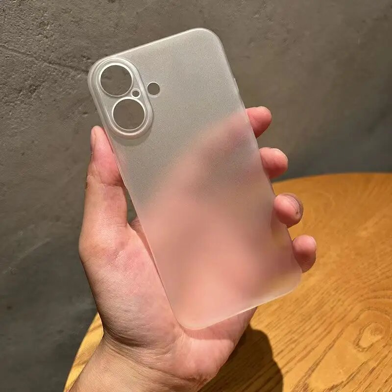Ультратонкий жесткий чехол из полипропилена для iPhone 17, 16, 15, 14, 13, 12, mini 11 Pro iPhone17