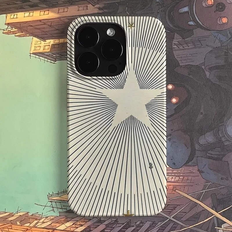 Винтажный чехол Lmmcjj Star для iPhone 17 Air, 16 Plus, 15, 13 Pro, 12 Pro, 14, 11 Pro Айфон 15 Про