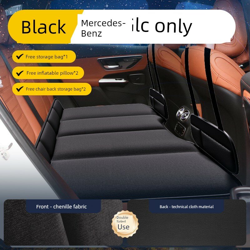 Матрас для заднего сиденья автомобиля Mercedes GLC 2017-2022, двухсторонний, комфортная велюровая и легко очищаемая