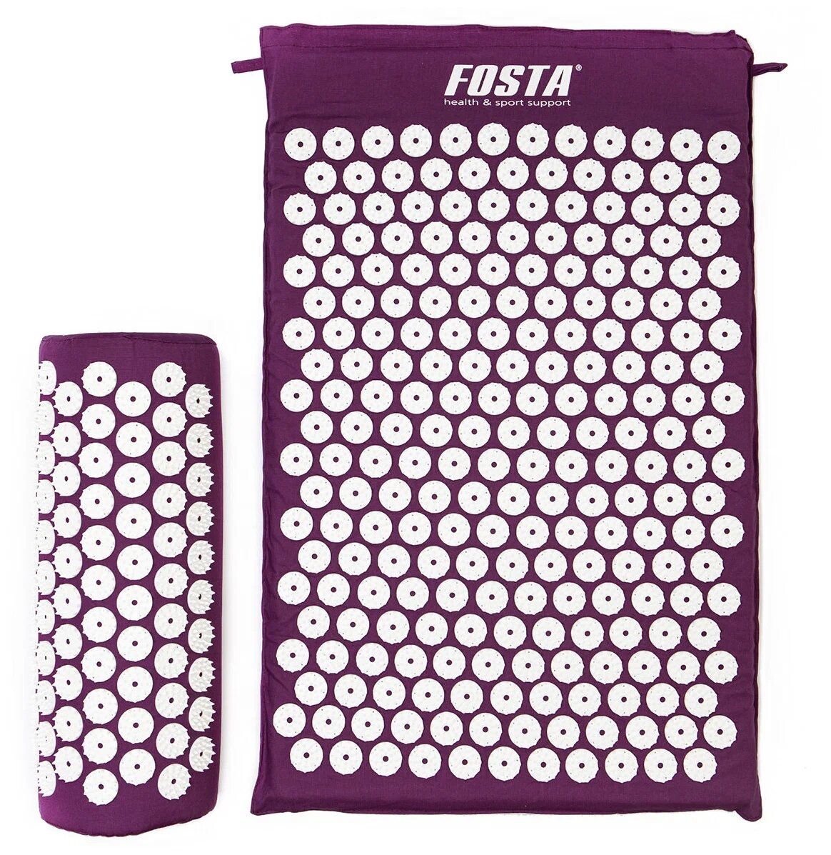 Аппликатор Fosta F 0107, расслабляющий, фиолетовый, коврик, валик, для плеч