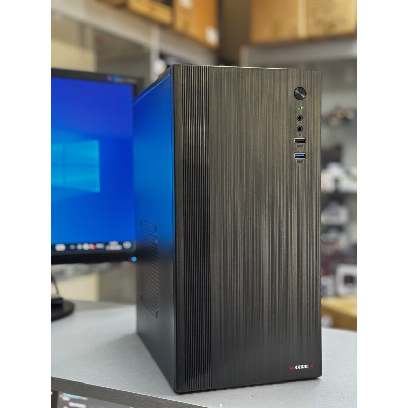 Системный блок OfficeBox M9 (бп Formula ECO-400W, мат. плата Gigabyte A520M K V2 (V1.1), процессор AMD Ryzen 3 3200G Soc-AM4 , SSD 512gb SATA-III KingSpec P3-512 2.5", память Digma, DDR4, 16GB , 2666 MHz ) c предустановленным Windows10