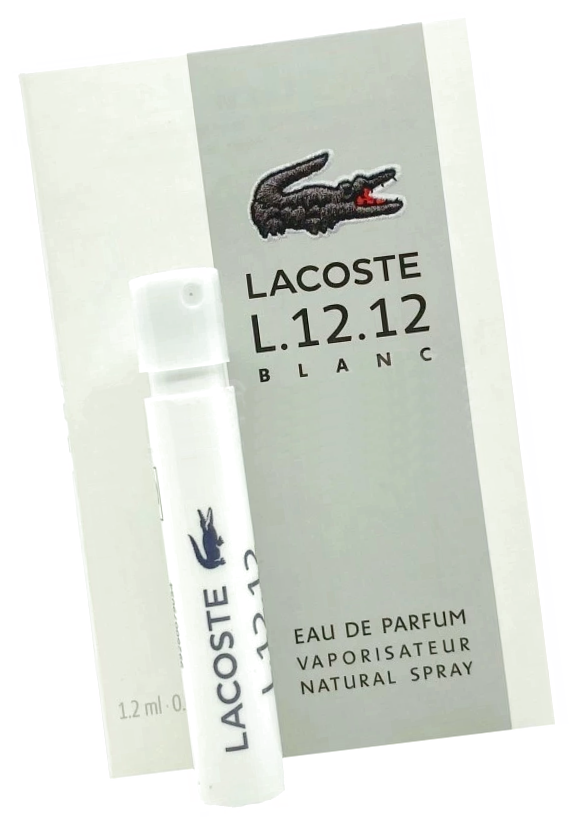 Мужская парфюмерная вода Lacoste L 12 12 Blanc Pure 1.2 мл - пробник Лакост