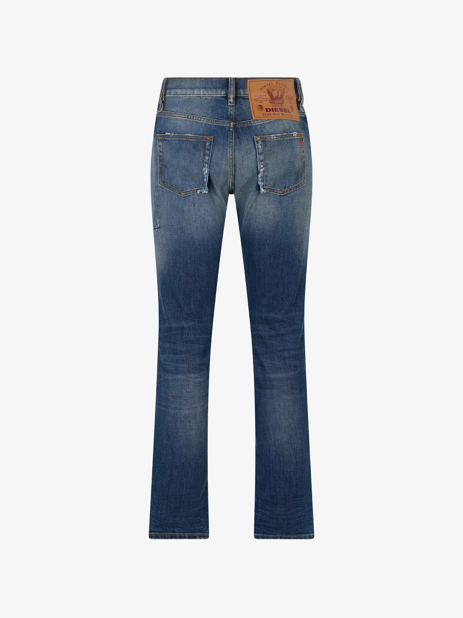 Джинсы DIESEL Distressed straight-leg jeans, размер 50 EU — фото 1