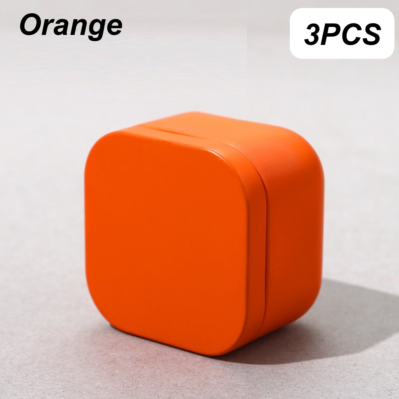 Металлические квадратные банки для свечей 50 мл Оранжевый, Orange