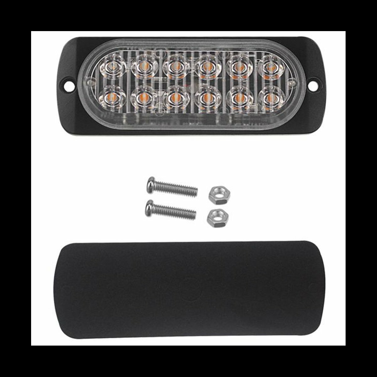 Плата + светодиодные бусины DC12-24V Проблесковый маячок 12LED 112X41мм, E