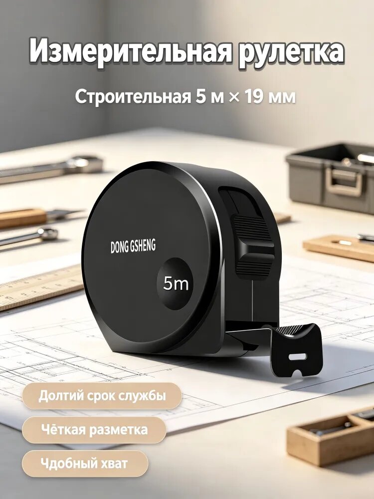 Измерительная рулетка Строительная 5м x 19мм