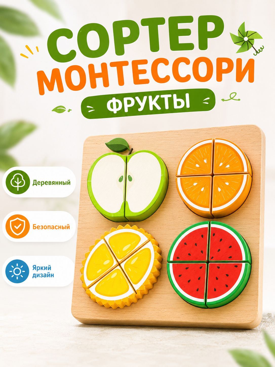 Развивающая игрушка для малышей деревянный сортер, сортеры