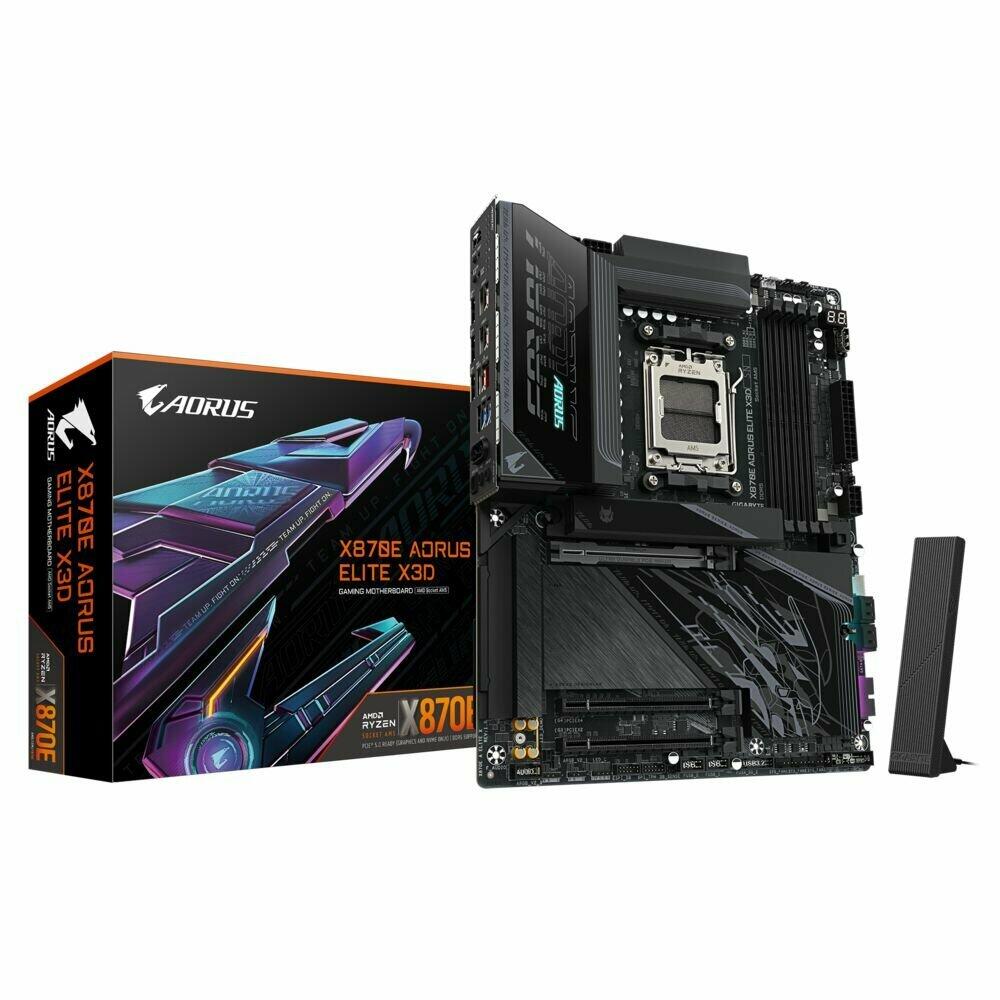 Материнская плата Gigabyte X870E AORUS ELITE X3D, AM5, AMD X870E, ATX, RTL (X870E AORUS ELITE X3D)