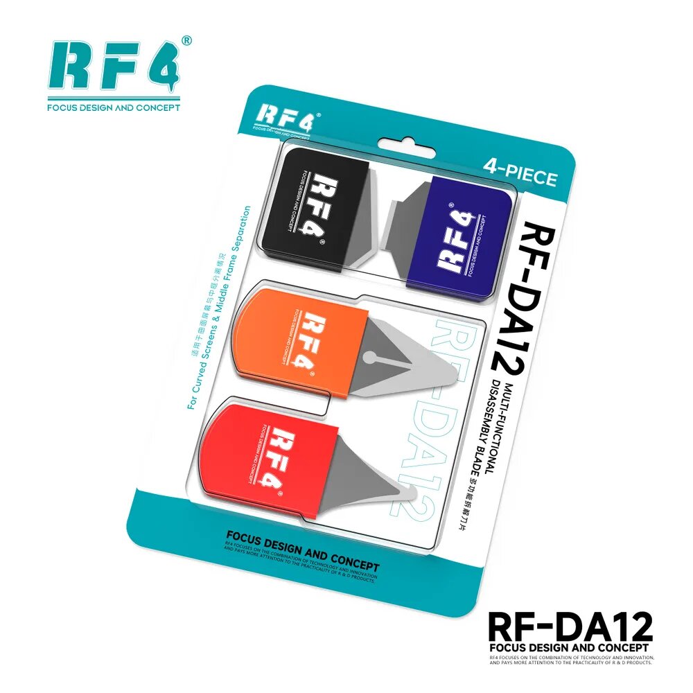 RF4 RF-DA12 Многофункциональный Нож Для Разборки, Ультратонкий Стальной Инструмент Для Ремонта Мобильных Телефонов