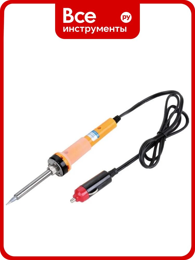 Паяльник автомобильный с штекером для прикуривателя Zhongdi ZD-200NDQ 40W - 12V 88-2077 00-00016523