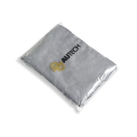 AuTech Микрофибровая салфетка 30*30 см, серая, без оверлока, 280гр. уп-ка 10 шт.