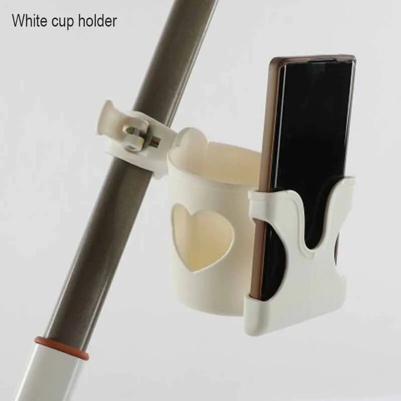 Подстаканник и держатель для телефона для коляски White