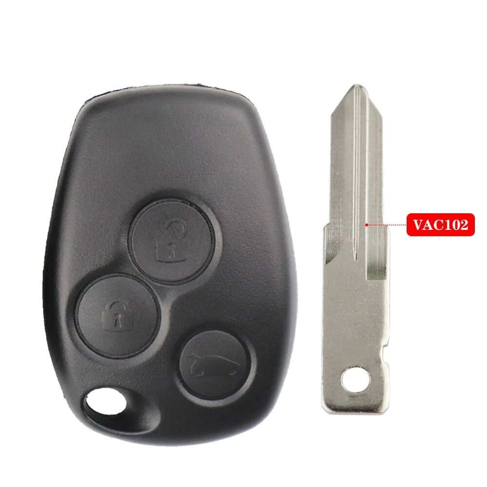 Корпус ключа Renault VAC102, 3 кнопки