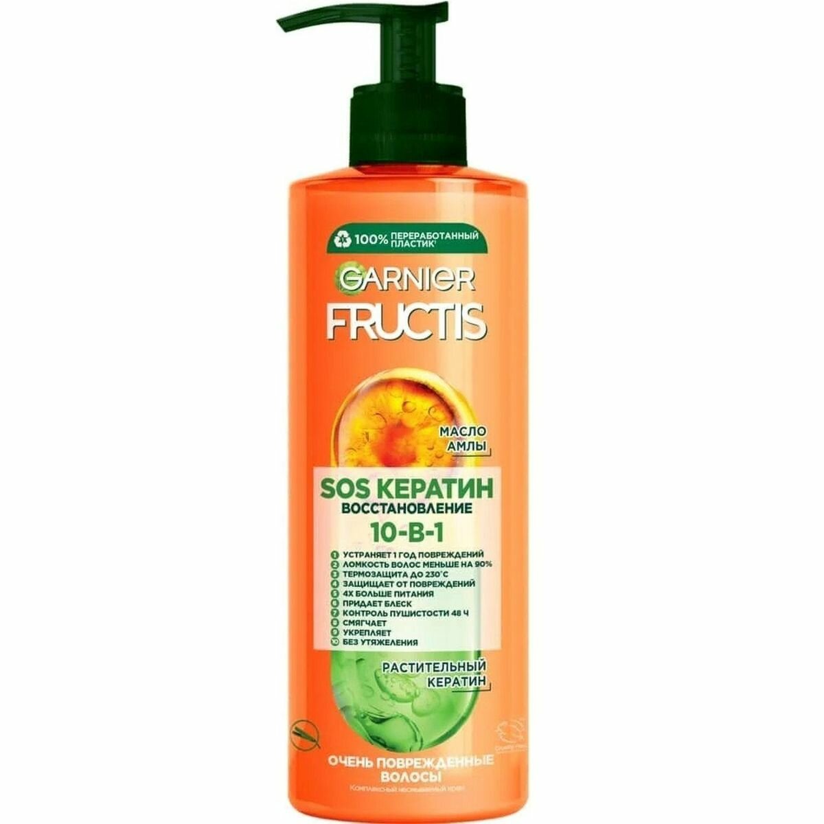 Маска для волос Garnier Fructis SOS Спасатель 10в1, 400мл (1974123)