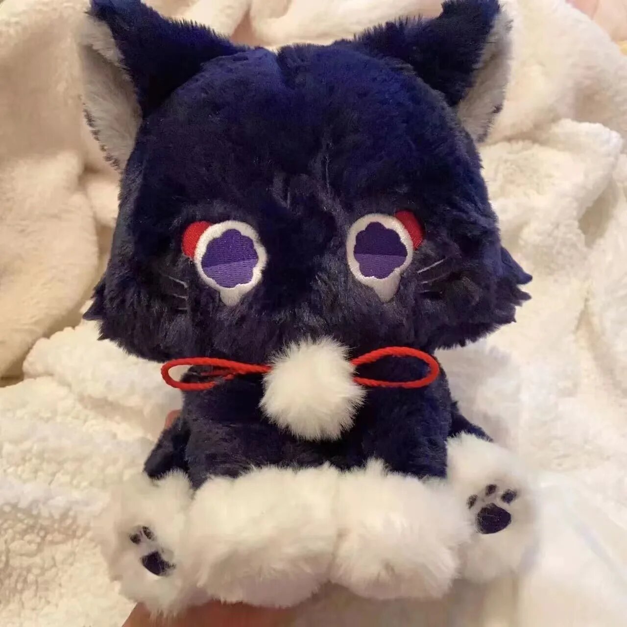 Мягкая игрушка Genshin Black Scaramouche Cat