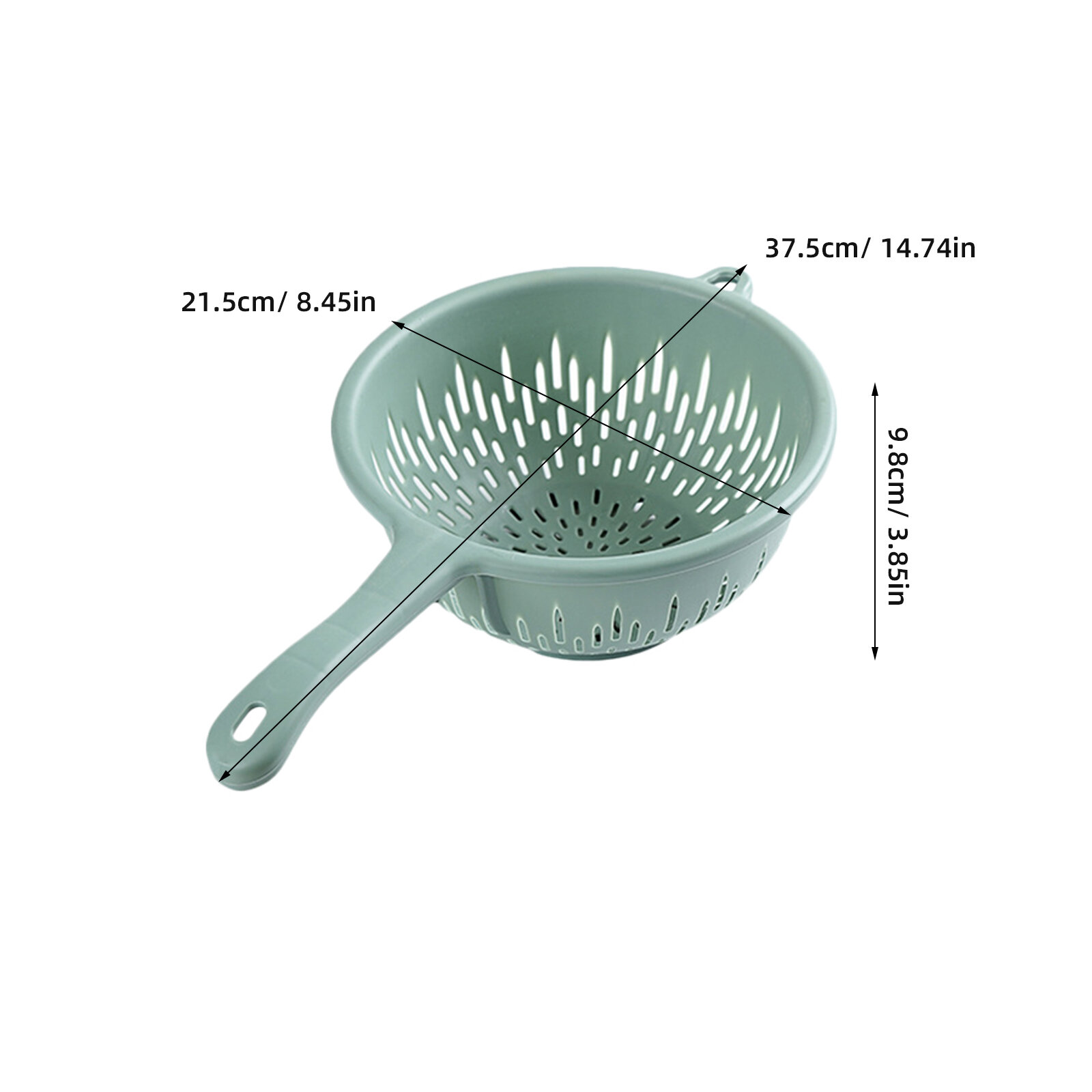 Кухонный Сито Из Пластика С Ручкой Набор Из 4 Штук Размер 37.50X21.50X9.80Cm