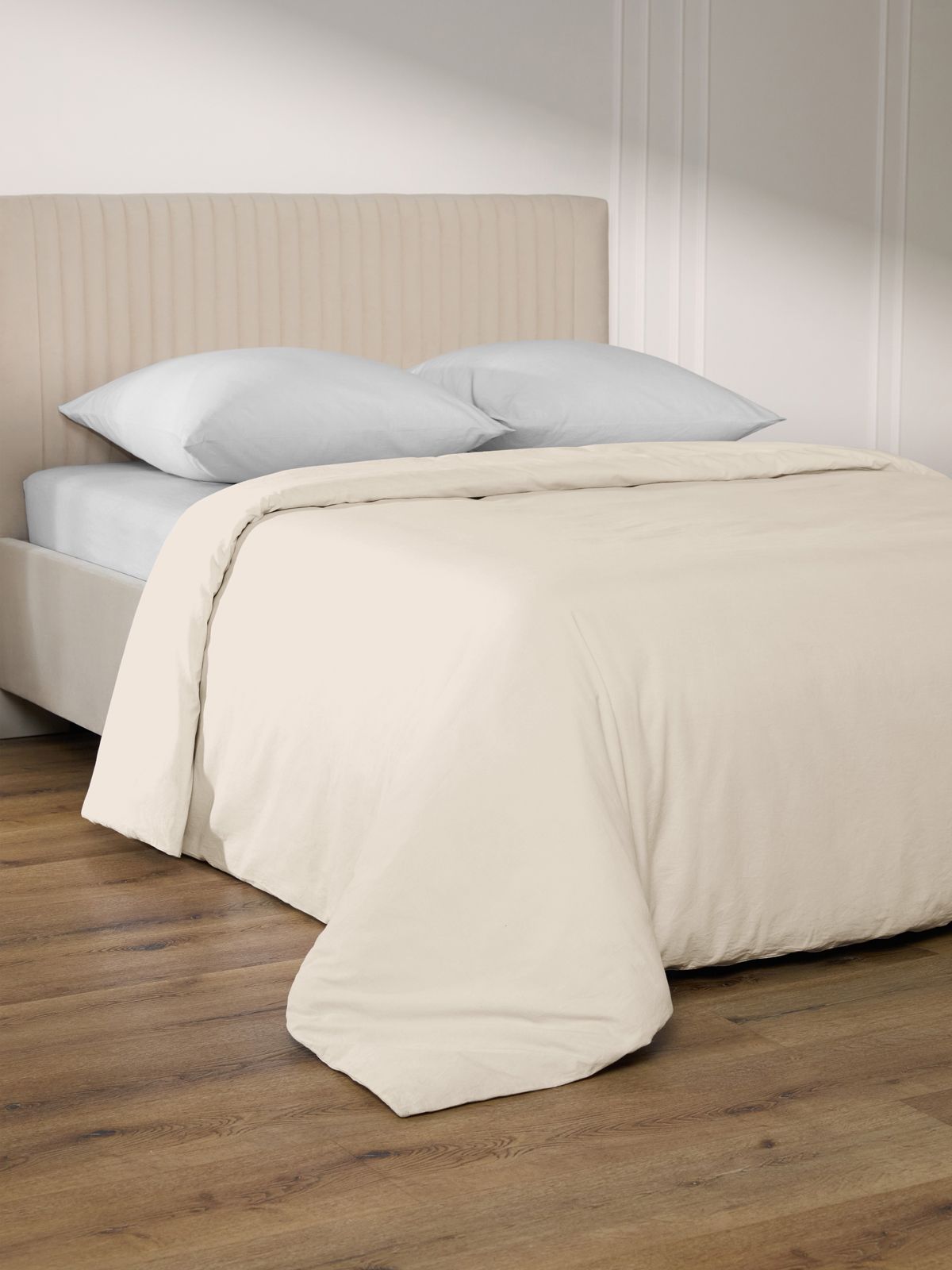 Cozy Home, Пододеяльник на молнии перкаль 215х220 Однотонный/Only Color, Экрю/Ecru