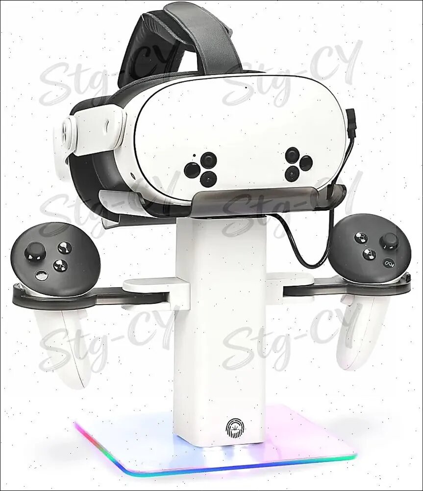 Зарядная док-станция для Oculus Quest 3S, вертикальная подставка для зарядки, держатель для VR-контроллеров Quest 3S/Quest 3/Quest 2