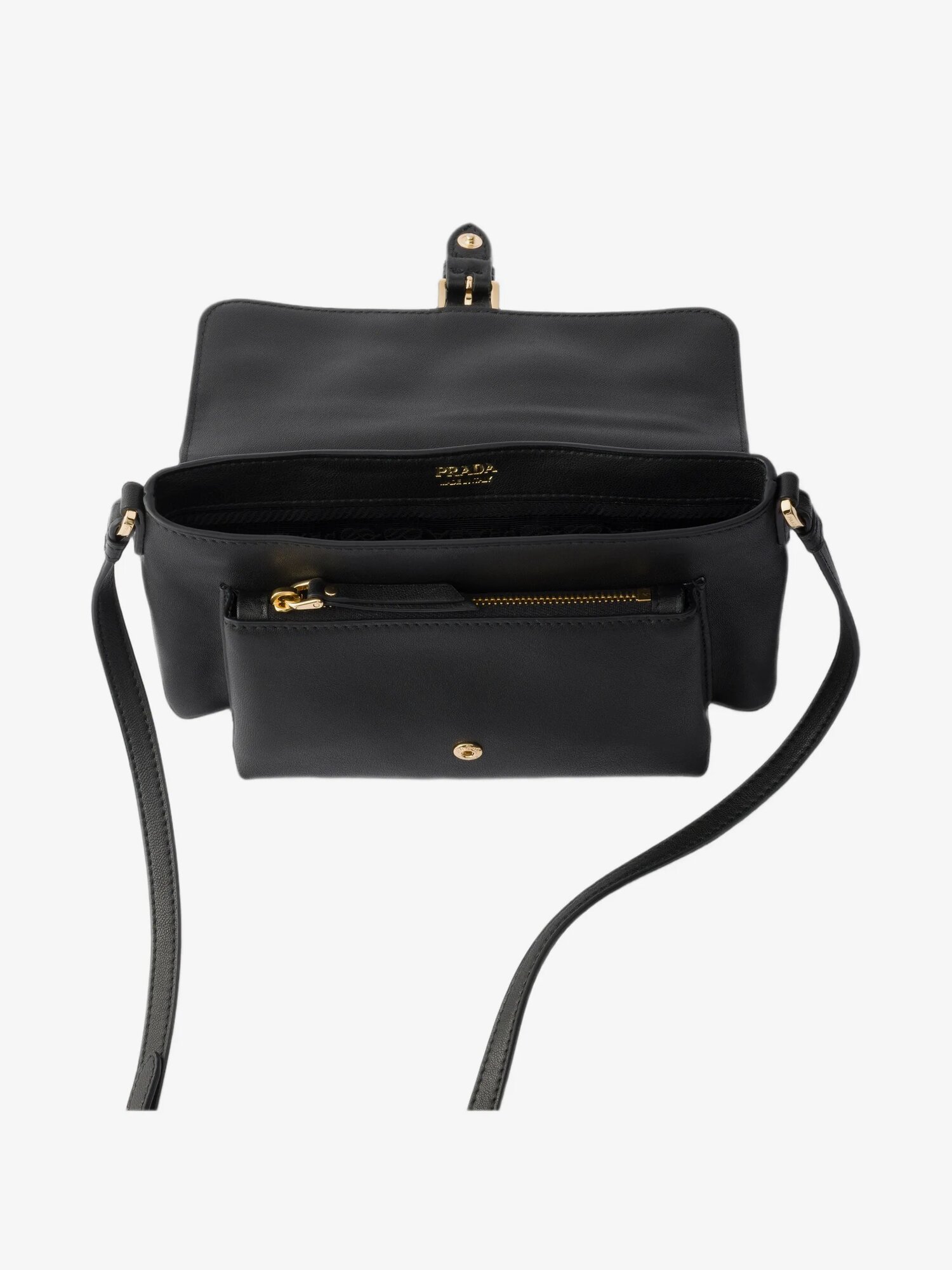 Сумка Prada Nappa leather smartphone holder, черный — фото 1