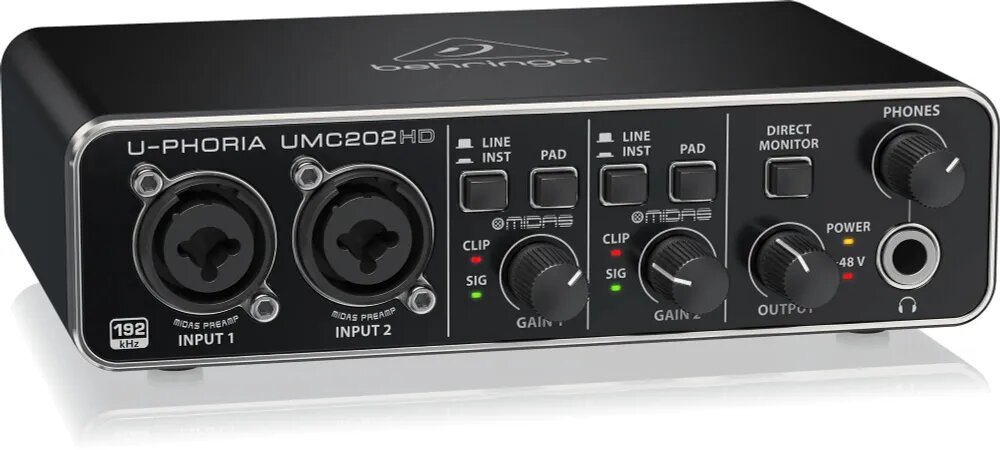 Аудиоинтерфейс Behringer UMC202HD — фото 1