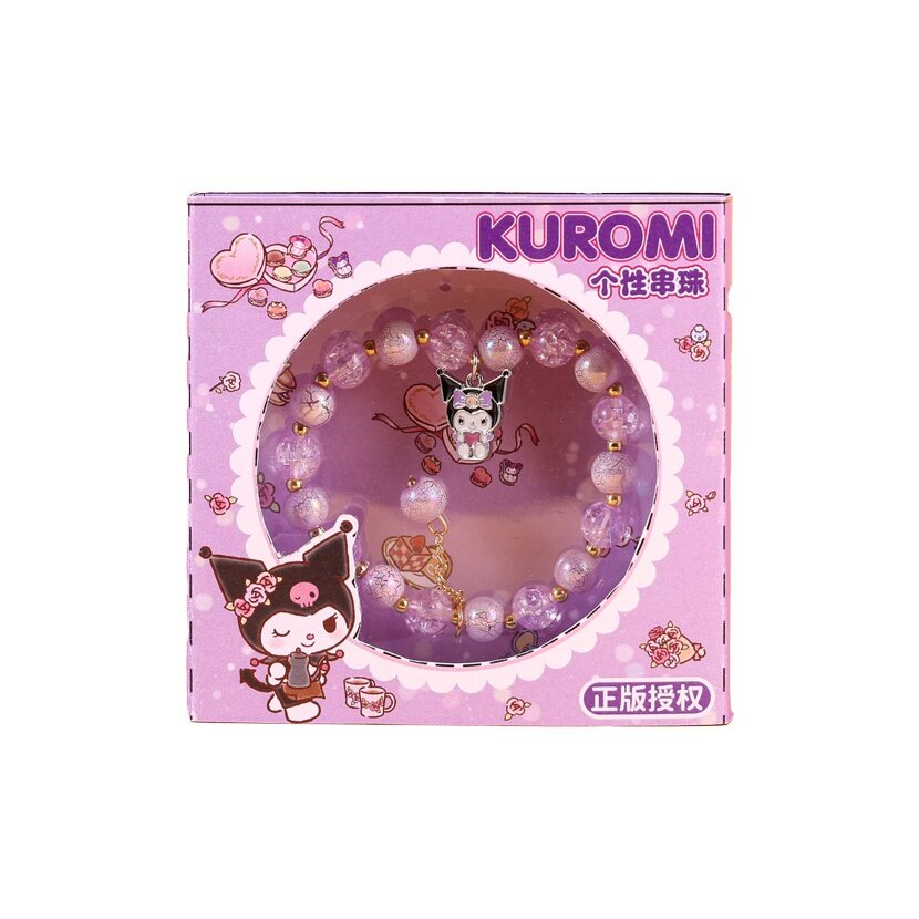FIRST PARTY SANRIO CHARACTERS Куроми Браслет Браслет с бусинами Шнурки браслеты