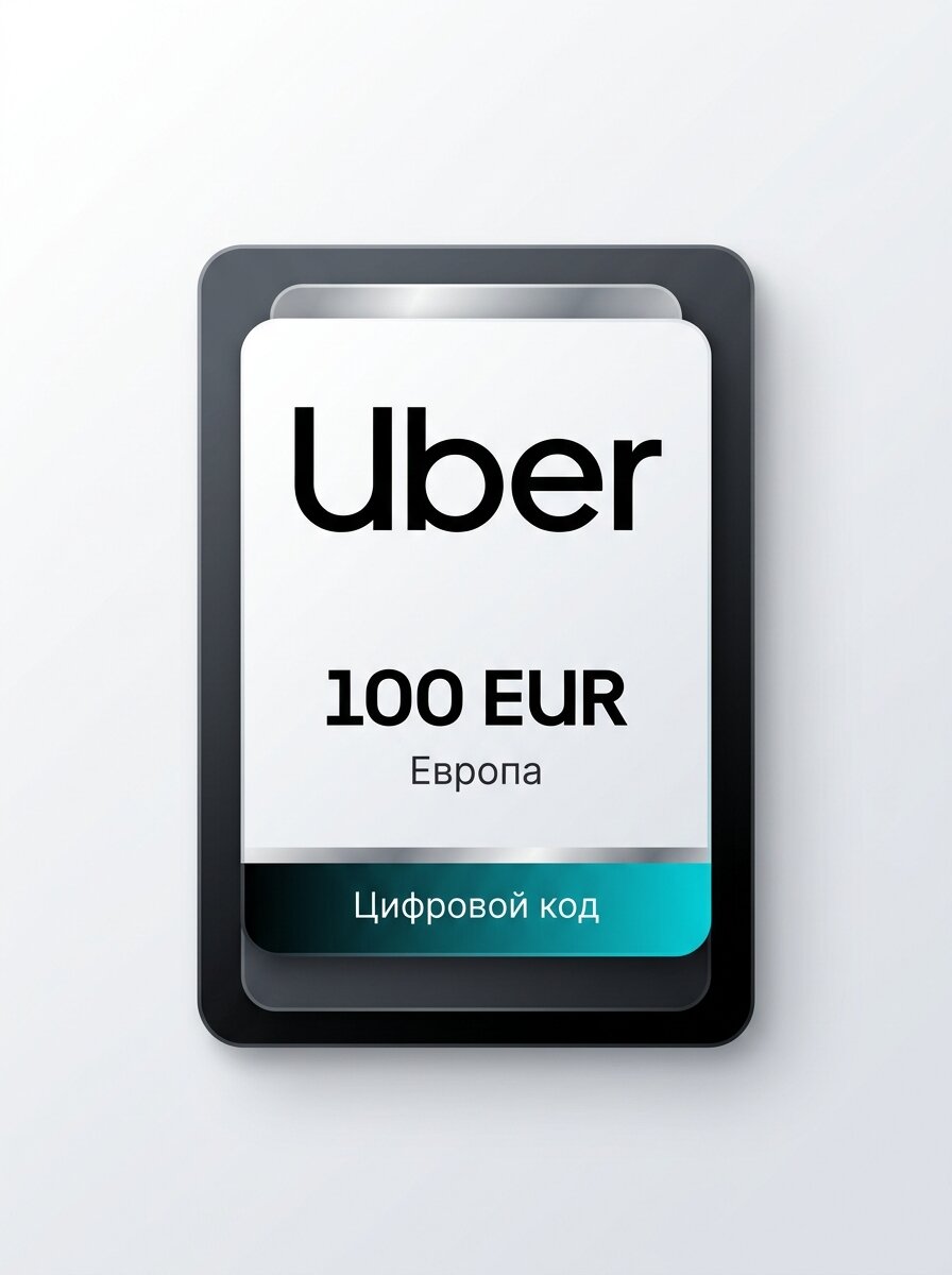 Подарочная карта Uber & Uber Eats EUR 100 для мобильное устройство, электронный ключ, регион Европа