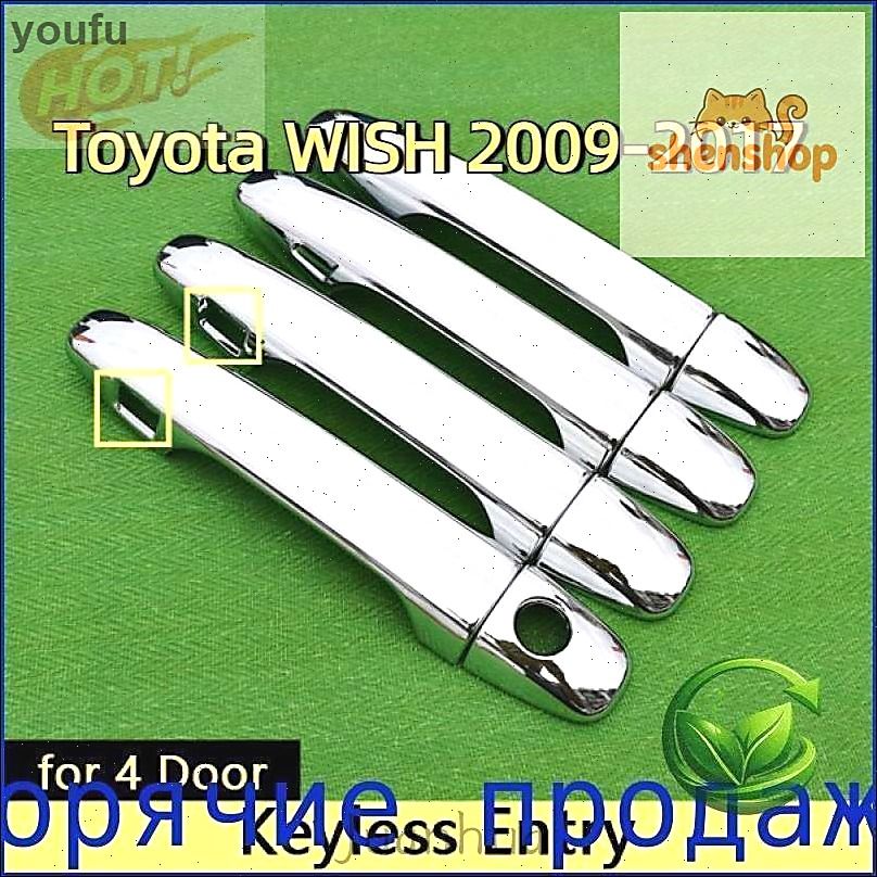 Наклейки для автомобильных запчастей, модель подходит для Toyota WISH 2009-2017 AE20, комплект декоративных накладок для 2011-2016, 4 предмета