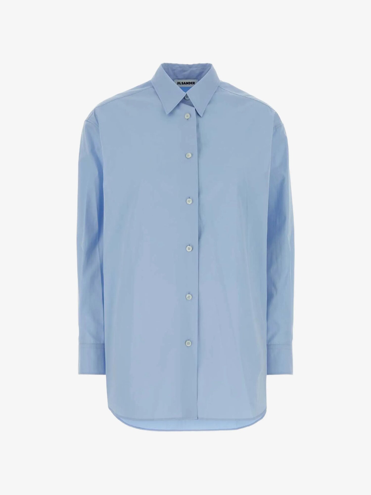 Рубашка Jil Sander Light-blue poplin oversize shirt