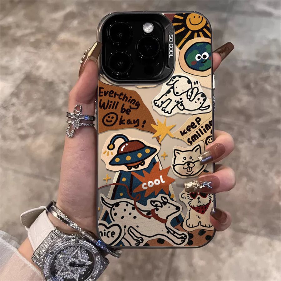Чехол на Айфона 17 / iPhone 17 чёрный с щенок силиконовый ударопрочный