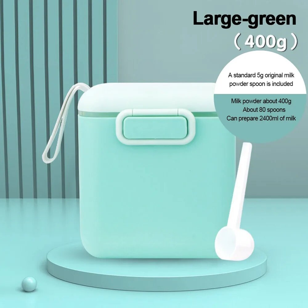 Контейнер для хранения сухого молока PP 200/400г large-green