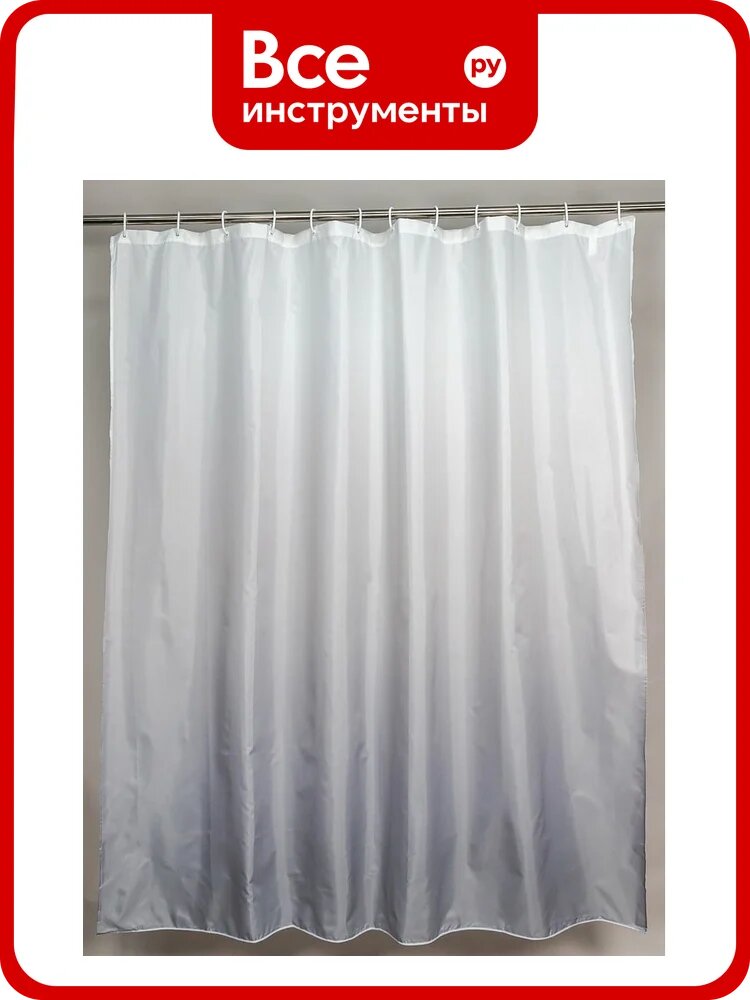 Штора для ванны Bath Plus ROSY DOWN 180x180 grey 2151/8