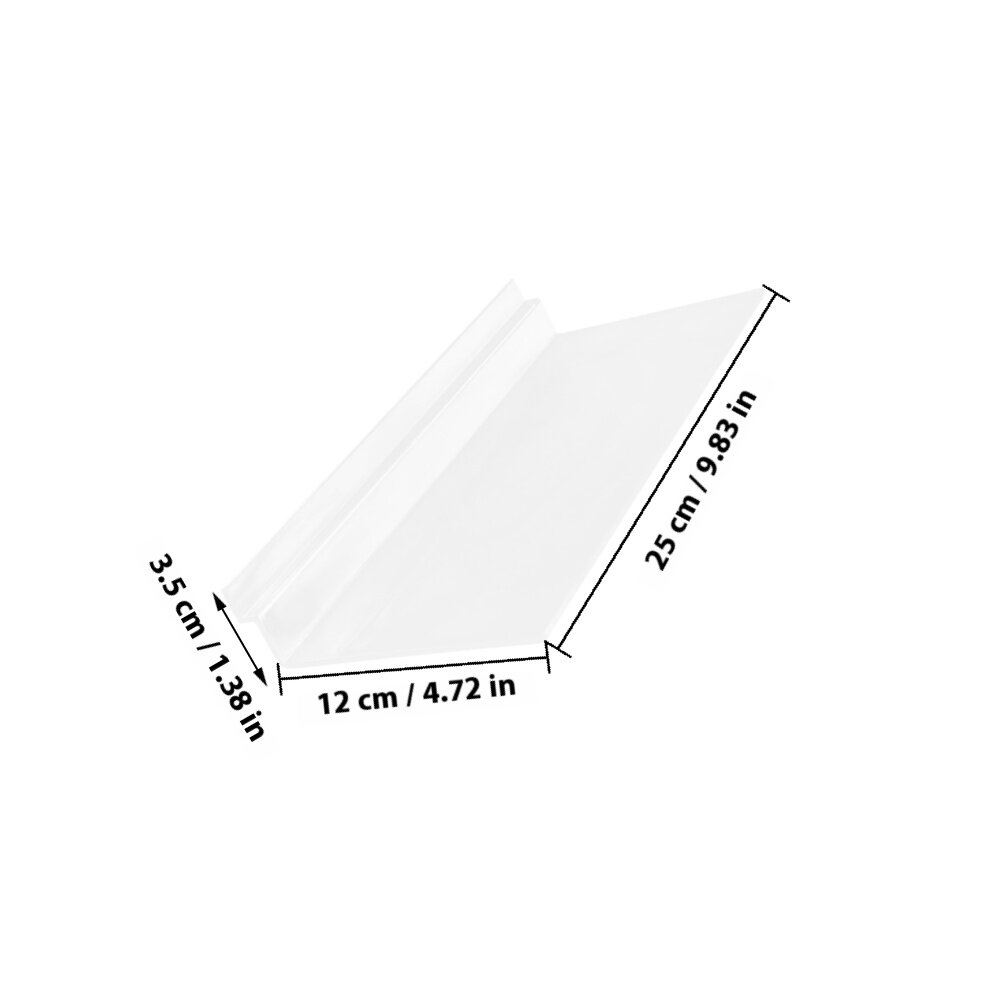 Стойка Для Обуви 3 Штуки Прозрачная Пластиковая Вешалка Для Обуви На Стену 25.00X12.00X3.50Cm