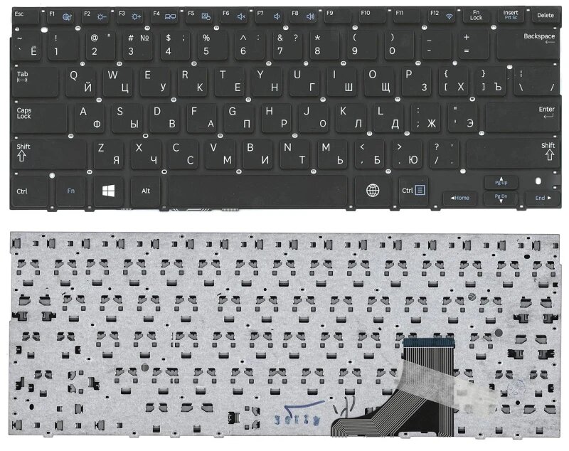 Клавиатура для ноутбука Samsung 530U3B 530U3C черная