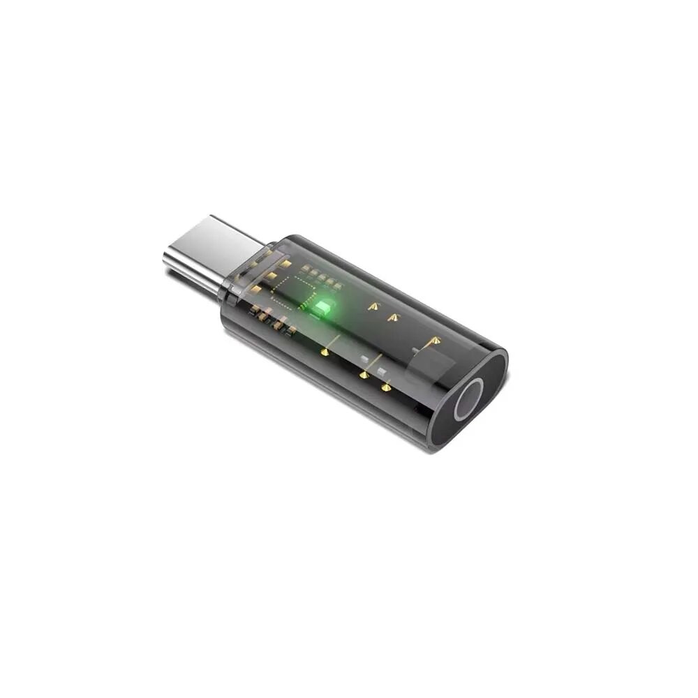 Адаптер USB Type-C На 3,5 Мм С ЦАП Для Наушников 1PCS TBlack
