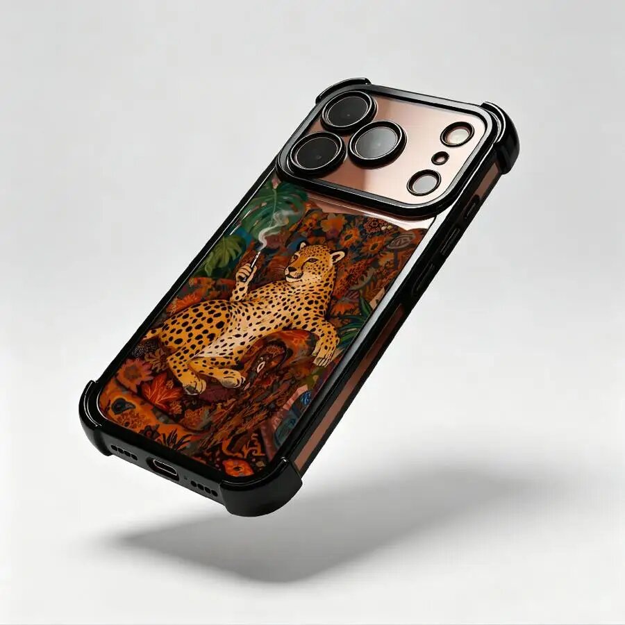 Забавный чехол с леопардовым принтом для Apple iPhone 17 Pro Max 11 12 Plus Air iPhone17 Pro, Mix02