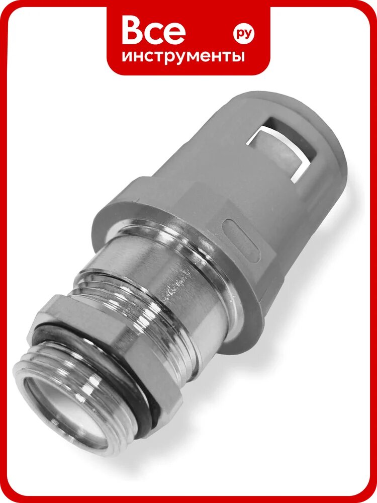 Муфта для гофрированных труб WEYER WQGMZ-M36B/AD34.5 коннектор прямой, наружная M36х1.5 WE0603101