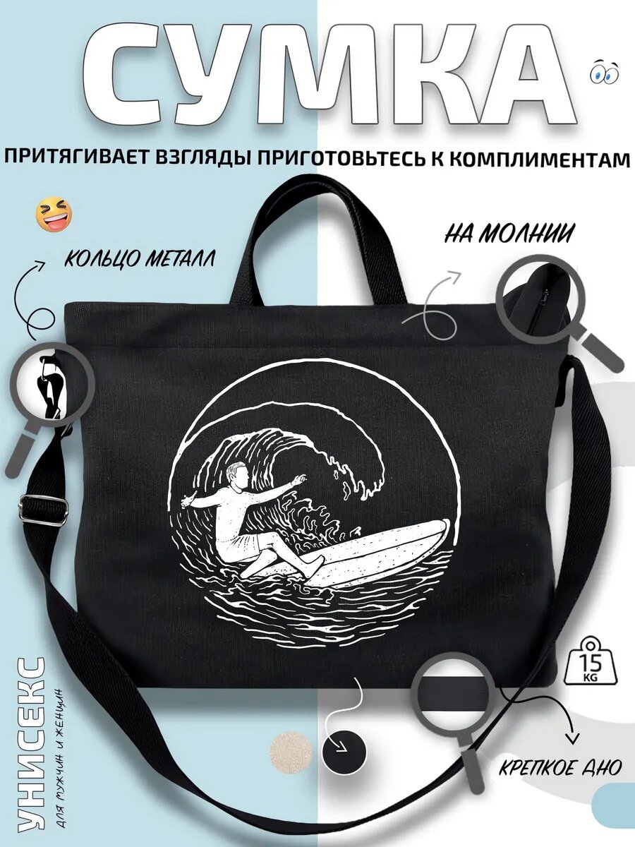Сумка шоппер  Белый пустой холст