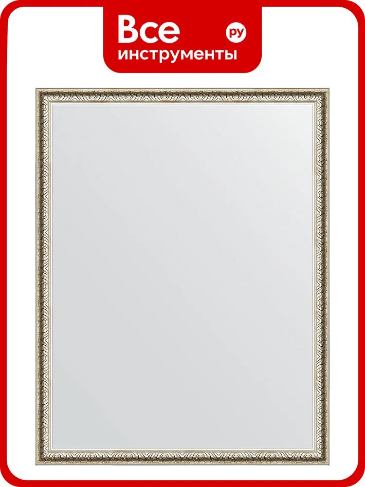 Зеркало EVOFORM в багетной раме - мельхиор 41 mm (71x91 cm) 1035