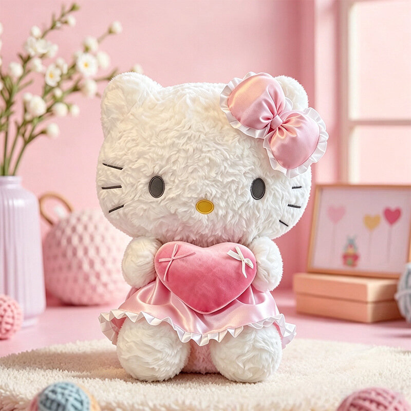 Плюшевые игрушки My Melody и Hello Kitty, популярные в TikTok, милые мягкие куклы, оптовая продажа по одной единице, подарочные плюшевые фигурки